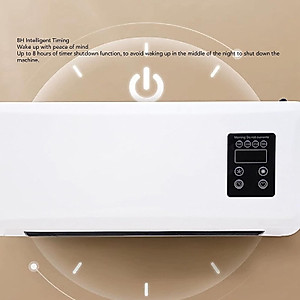 Smart Wall Heater Wall Mount Air Conditioner with Remote Control, Electric Space Heater for Bedroom Office Kitchen Bathroom Garage, Easy Install