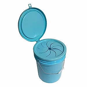 LEE FISHER SPORTS Trash Can with lid, Cover and 5 Gallon Bucket