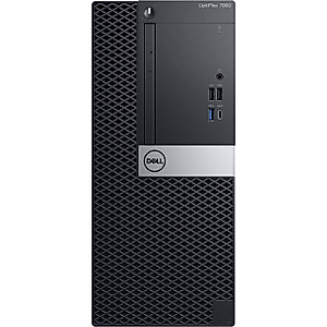 Dell Optiplex 7060 Mini Tower | Intel Quad Core i3-8300 3.7GHz | 32GB DDR4 + 16GB Optane Memory | 1TB HDD | DVD | Windows 10 Pro (Renewed)