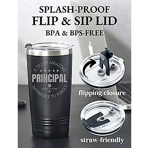 Onebttl Principal Gifts Travel Coffee Mug for Men Women, 20oz Insulated Stainless Steel Tumbler, Best gift for Principal Day, Teacher Appreciation Day, Christmas, Birthday, Retirement - Forget