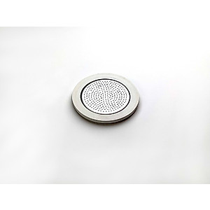 Tredoni 3 Rubber Seals/Rings+Filter -Replacement- Sizes 1,2,3,6,9,14 Cup Espresso Coffee Maker Moka Pot- 7.1cm (6 Cup)