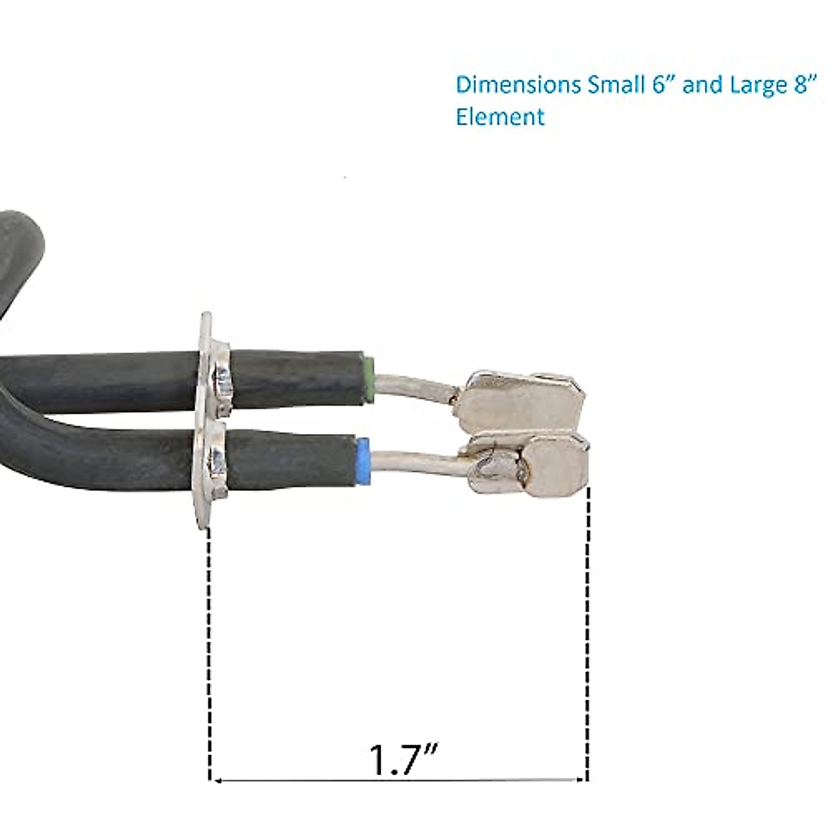 KITCHEN BASICS 101 WB30M1 WB30M2 Replacement Range Stove Top Surface Element Burner Kit for GE and Hotpoint, 4 Pack Includes 2 WB30M1 (6") and 2 WB30M2 (8"), 2912, 340523, 243867, WB30M0001