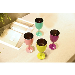 AMZUShome Stainless Steel Wine Glasses Cups.Double Walled Vacuum Insulated Wine Tumbler With Lid and Straw.Friendship,Christmas,Birthday Gifts for Women Men Friends Dad Mom(10oz Light Pink)