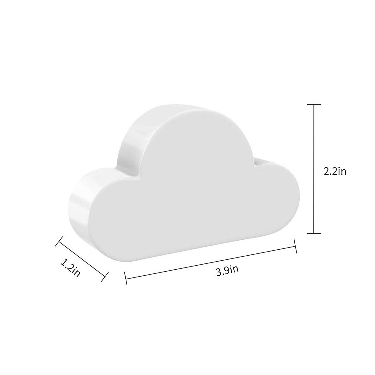 UQUABESO White Cloud Magnetic Wall Key Holder, Powerful Magnets Keep Keychains Hooks with Adhesive for Door Entryway, Easy to Install and Convenient to Use