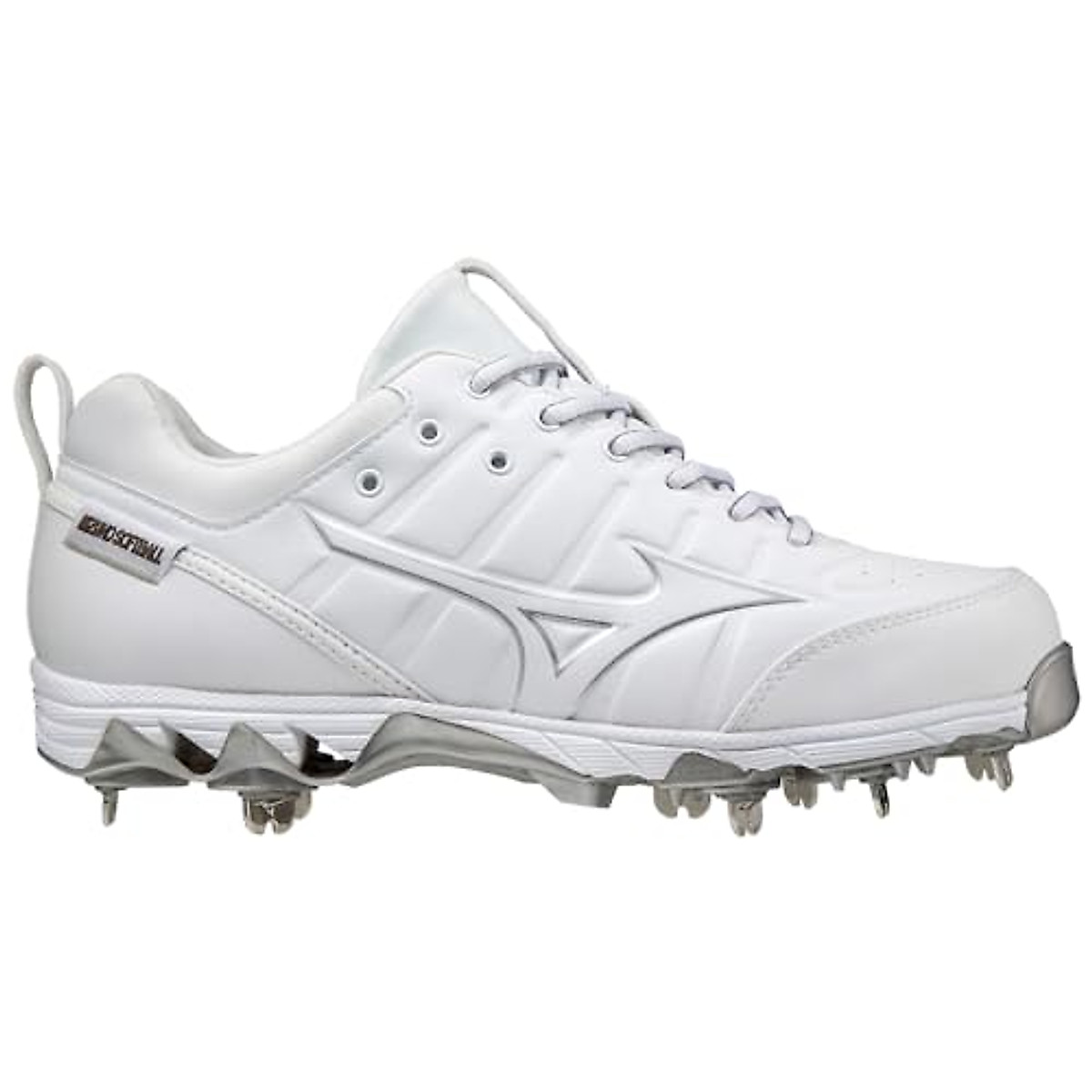 Mizuno womens 9-spike 9 Spike Swift 7 Low Metal Softball Cleat, White, 8.5 US