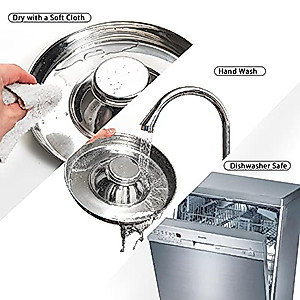 Thankspaw Stainless Steel Puppy Bowls, Set of 2 Puppy Feeder, Dog Food and Water Bowl, Food Feeding Weaning for Small Medium Large Dogs, Pets, M