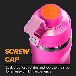 Gatorade 'Overtime' 22oz Stainless Steel Water Bottle, Twist Cap, Pink