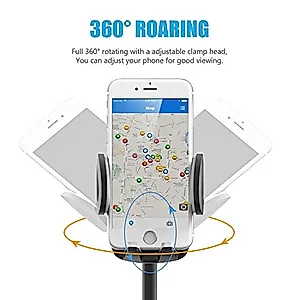 WixGear 3-in-1 Universal Car Phone Mount, Phone Holder for Car, Cell Phone Car Mount Air Vent Holder with Dashboard Mount and Windshield Mount for Cell Phones