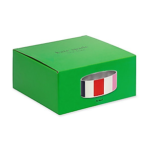 kate spade new york Dog Dish for Food and Water, Stainless Steel Bowl with Non-Slip Base, 2 Cup (16oz) Capacity, Small Pet Food Bowl or Water Dish for Dogs, Adventure Stripe