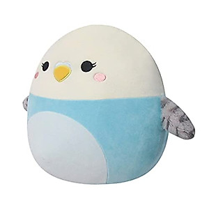 Squishmallows 14-Inch Tycho Blue and White Parakeet - Large Ultrasoft Official Kelly Toy Plush