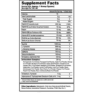 G Fuel Compound V Ginseng Citrus Berry Flavored Game Changing Elite Energy Powder, Sharpens Mental Focus and Cognitive Function, Zero Sugar, Supports Immunity and Enhances Mood 9.8 oz (40 servings)