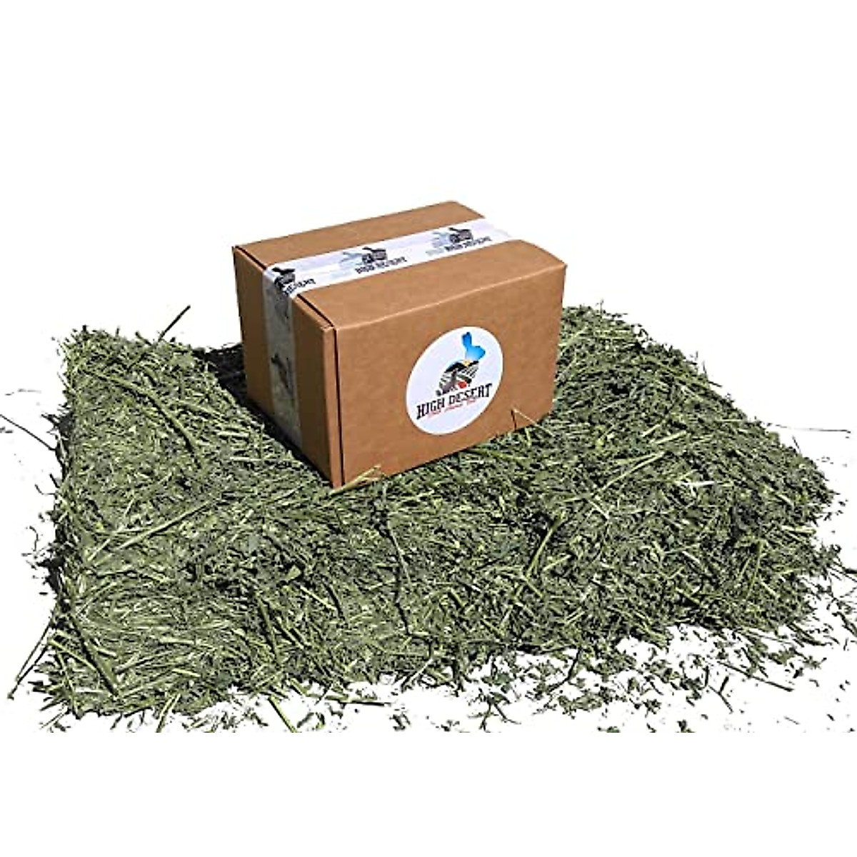High Desert Alfalfa Hay - Dried Natural Alfalfa Hay for Rabbits, Guinea Pigs, Chinchillas, and Ferrets - Protein and Fiber Rich Food for Small Animals - Healthy Pet Food