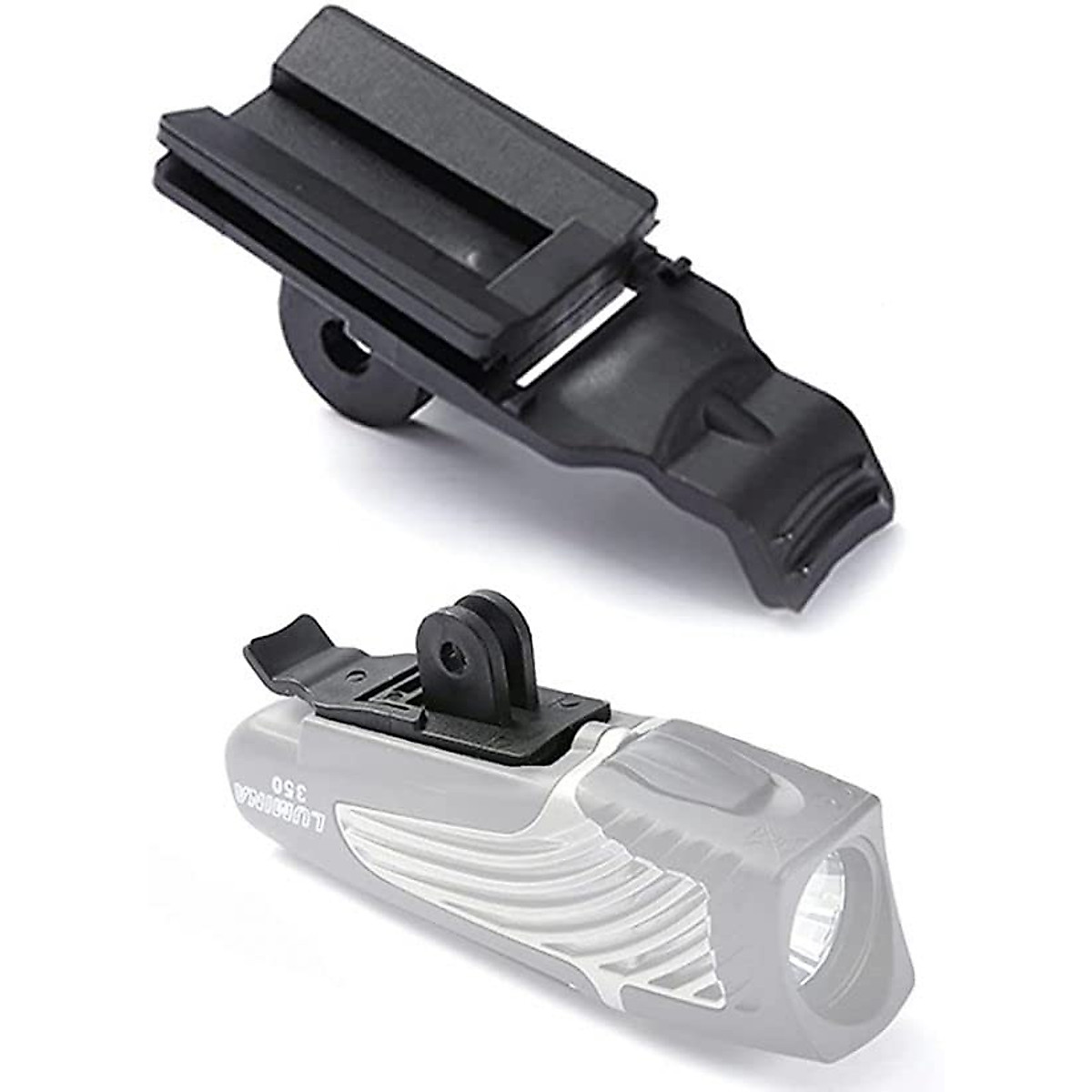 Panmout Best Tek Bike Light Lumina Adapter Mount Compatible with NiteRider Lumina, NiteRider Light, Mako Series, Computer Mount (Black) (1)