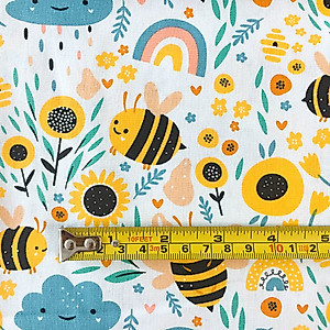 Joocolor Cotton Fabric by The Yard for Sewing DIY Crafting Fashion Design Full Width cuttable 36 x 43inches (91x109cm) color005