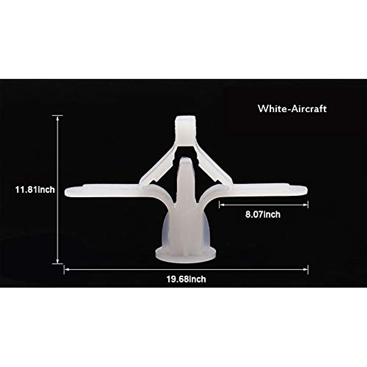 200 Pcs M8 Expansion Bolts Anchors Plugs Screws Tube Pipe Expansion Screw for Gypsum Board Hollow Wall Curtain Wall Installation Fastener Hardware (Without-Screws) (White-Aircraft)