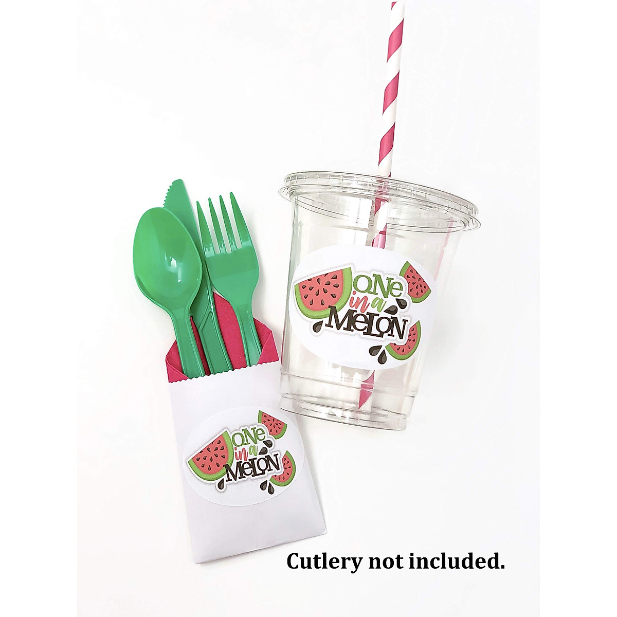 One in a Melon Cups - Watermelon 1st First Birthday Party Supplies and Favors