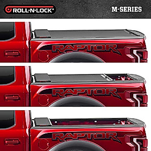 Roll N Lock M-Series Retractable Truck Bed Tonneau Cover | LG449M | Fits 2009 - 2018, 2019 - 2020 Classic Dodge Ram 1500/2500/3500 8' 2" Bed (98.3")