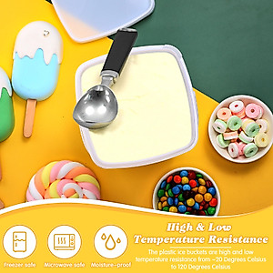 Mifoci 24 Pack 33.8 Oz/ 1L Square Deli Containers with Lids Airtight Ice Cream Bucket with Handle Reusable Freezer Microwave Safe Plastic Food Storage Containers Pail for Snack Take out