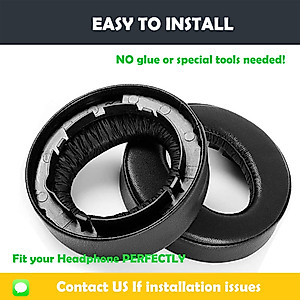 HTINDUSTRY Premium Earpads Cushions Replacement Compatible with Sony PS4 Playstation Platinum Wireless Playstation 4 CECHYA-0090 Headset Ear pads with Softer Protein Leather/Memory Foam