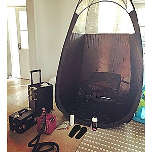 Deluxe 30Pairs(60Feets) Spray Tan Feet Pads Protectors PRO Sunless Airbrush Spray Tanning Tent Foot Protection (Black)