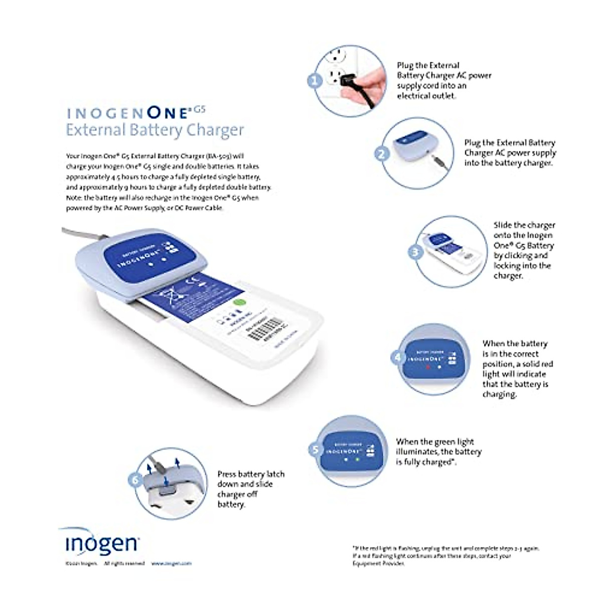 Inogen One G5 External Battery Charger BA-503