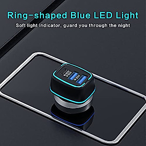 USB C Car Charger,Car Charger NITASA 90W 3 Ports PD 3.0 & QC 30W (PPS) LED Type C Cigarette Lighter Fast Charging Adapter for iPhone 14/14 Pro/13/12 Pro Max,iPad,Samsung S22/S21/S23,Pixel 7 6 Pro