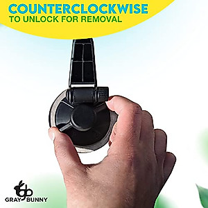 Gray Bunny Hummingbird Feeder Window Mount Suction Cup, 2-Pack, Window Bird Feeder Hanger for Small Hummingbird Feeders