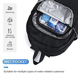 coofay Gym Backpack For Women Waterproof Backpack With Shoe Compartment Lightweight Travel Backpack Sports Backpack Small Gym Bag