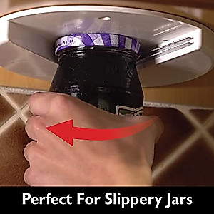 Jar Hero - Under Cabinet Jar Lid & Bottle Opener - Opens Any Size Jar - Effortless Jar Opener For Weak Hands & Seniors with Arthritis