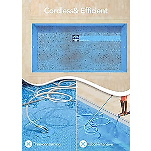 WYBOT 2023 Premium Cordless Robotic Pool Cleaner, Automatic Pool Vacuum with Powerful Suction, LED Indicator, Last 90 Mins, Self-Parking, Ideal for Above/In-Ground Flat Pools up to 40 Feet-Osprey 300