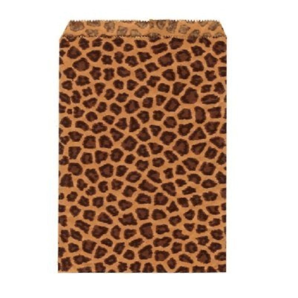 (100) 6" X 9" BIG Paper Bags Cheetah Leopard Animal Print Party Retail