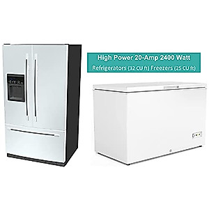 Heavy Duty 20-Amp 2400-Watt Appliance Surge Protector Smart Plug with Outlet Saver Power Cord