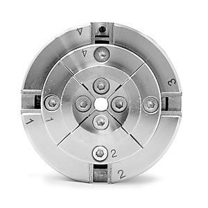 WEN LA4374 3.75-Inch 4-Jaw Self-Centering Lathe Chuck Set with 1-Inch x 8TPI Thread