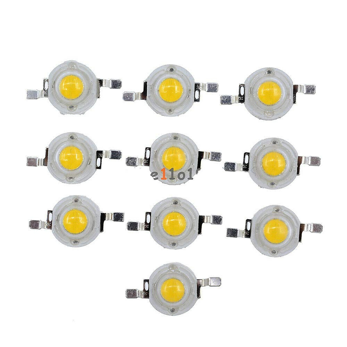 Gump's grocery 10PCS 1W Warm White SMD LED Chip Lamp Beads White RGB Light 100-110LM