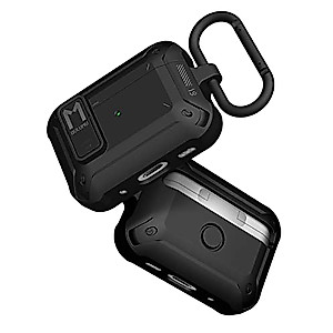 Aulumu A19 for AirPods Pro Case [2nd/1st Generation] with Lock, Full-Body Protective Tough Cover with Keychain Compatible with Apple Airpods Pro(2022/2019) Case for Men Women, Cool Design