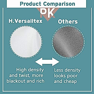 H.VERSAILTEX Patio White Curtains 100x84 Inches for Sliding Door Extral Wide Blackout Curtain Panels Thermal Insulated Room Divider - Grommet Top, 7' Tall by 8.5' Wide