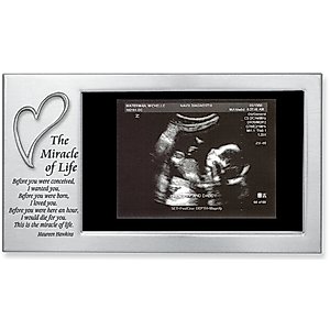 Cathedral Art (Abbey & CA Gift Miracle of Life Heart Baby Frame, 12wx5l, Grey