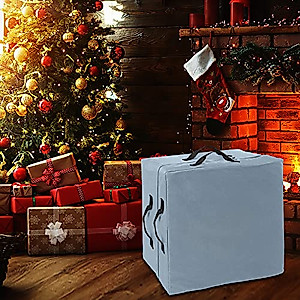 Orqihod Carry Case for Twin XL Tri-Fold Mattress, Grey Storage Bag with Two Handles and Zippers(39 x 26 x 18 Inches)