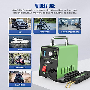 AUTOAND 110V Car Plastic Repair Kit, 15W/35W/45W/65W/80W Hot Stapler Set for Plastic Auto Bumper Body Repair with 600pcs Staples, Clippers and Knife