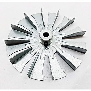 Harman Fireplace Fan Blade, 4 3/4-inch Harman Combustion Fan Paddle, High Heat Aluminum, Universal Combustion Motor Fan Blade, Model 3-21-00661