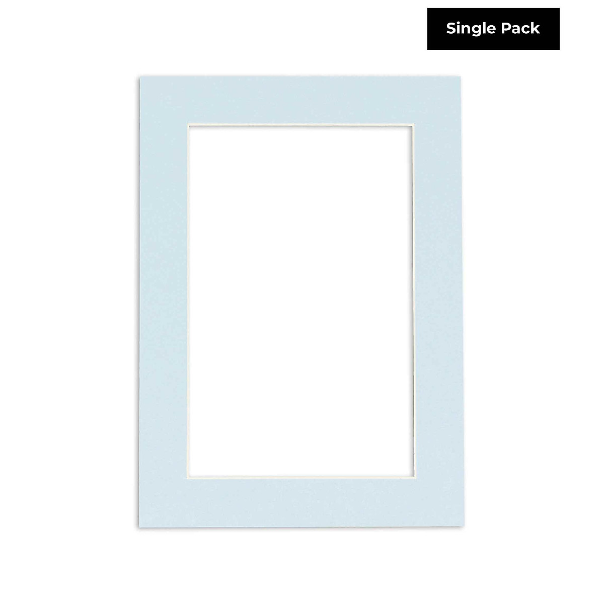 8x12 Mat for 11x14 Frame - Precut Mat Board Acid-Free Baby Blue 8x12 Photo Matte Made to Fit a 11x14 Picture Frame, Premium Matboard for Family Photos, Show Kits, Art, Picture Framing, Pack of 1 Mat