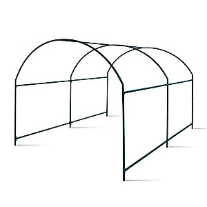 YardGrow Greenhouse Frames for Larger Hot Garden House Support Arch Frame Climbing Plants/Flowers/Vegetables (10'X7'X6')