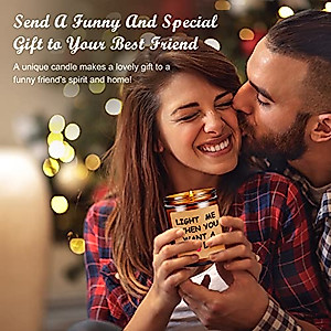 Birthday Gifts for Men - Light Me When You Want A BJ Candle - Anniversary Romantic Gifts for Him - Birthday Funny Gift for Men Husband - Candles Gifts for Men Him