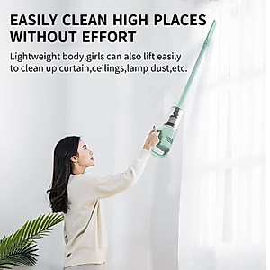 KEROMEE Cordless Vacuum Cleaner, Handheld Stick Mini Lightweight 2-in-1 Vacuum for Pet Hair Hardwood Floor Cat Litter Carpet Home Cleaning