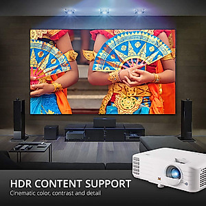 ViewSonic PX701-4K 4K UHD 3200 Lumens 240Hz 4.2ms Home Theater Projector with HDR, Auto Keystone, Dual HDMI, Sports and Netflix Streaming with Dongle on up to 300" Screen