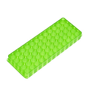 1Pcs Tube Rack,Microcentrifuge Tube Rack, Double-Sided Plate Centrifugal Pipe Rack, for 0.5ml-2ml Centrifugal Pipe, 60 Holes (Green)