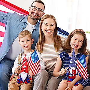 ZTML MS 4th of July Decorations Gnomes - 2pcs Mr & Mrs. Patriotic Gnomes - Handmade Swedish Tomte for Fourth of July Memorial Day Decorations Veterans Day Armed Forces Day