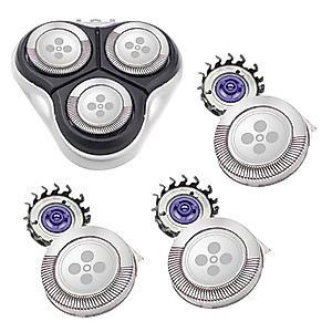 Set of 3 Replacement Heads for Replacing Philips Norelco HQ6 Quadra Action Shavers