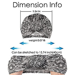 Stretch Turban Hats for Women - Hair Wraps for Women Women Turbans Hair Scarf Turban Head Wrap Pre Twist Ultra Soft Extra Elastic and Breathable