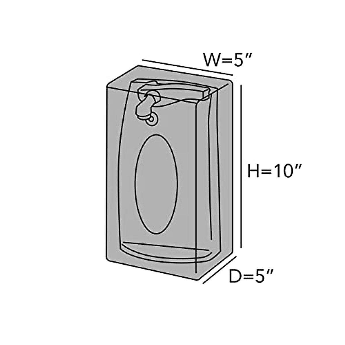 Covermates Keepsakes – Can Opener Cover – Dust Protection - Stain Resistant - Washable – Appliance Cover-Cream